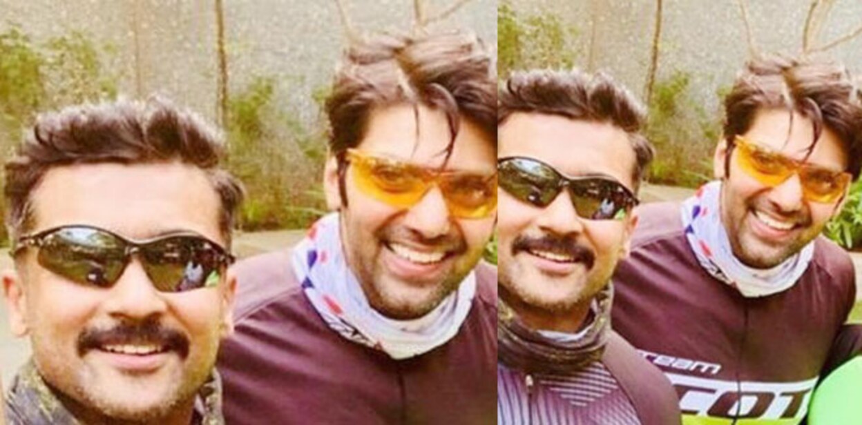 സൂര്യയോടൊപ്പം അറുപത്തിമൂന്നു കിലോമീറ്റർ സൈക്കിളിൽ! ചിത്രം പങ്കു വച്ച് ...