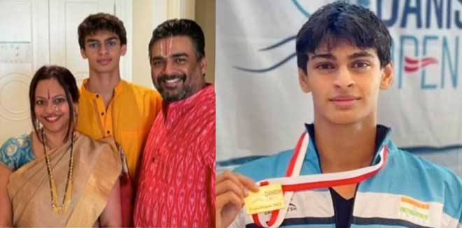 നീന്തൽകുളത്തിൽ വീണ്ടും സുവർണ ശോഭയോടെ വേദാന്ത്: സന്തോഷം കുറിച്ച് മാധവ ...