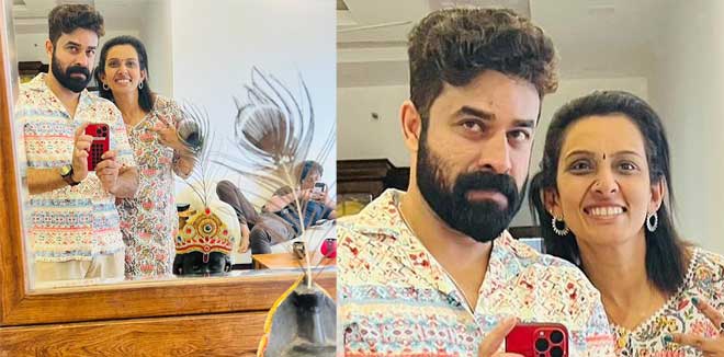 ‘എന്റെ ശക്തിയുടെ നെടുംതൂണായി നിൽക്കുന്നതിന് നന്ദി’: ഭാര്യയ്ക്കൊപ്പമുള്ള ചിത്രം പങ്കുവച്ച് വിജയ് ...
