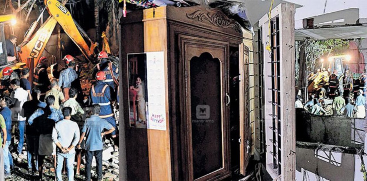 ഭൂമികുലുക്കമെന്ന് കരുതി, കോൺക്രീറ്റ് പാളികൾ 100 മീറ്റർ അകലേക്ക് ...