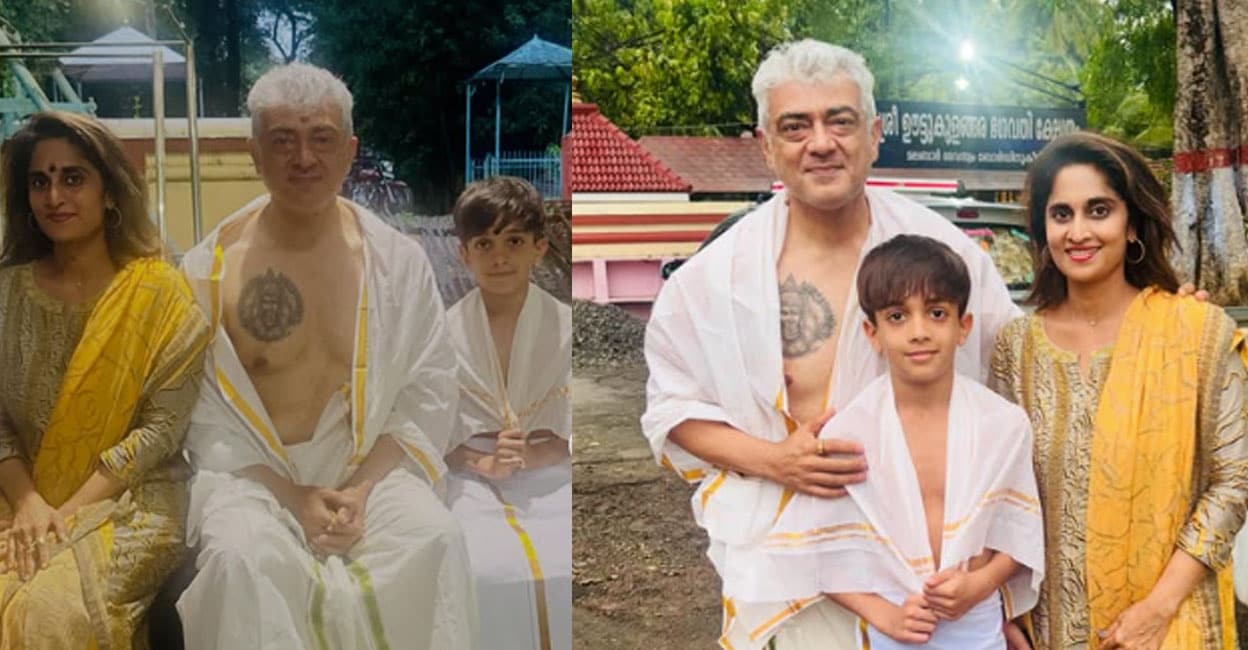 ‘അനുഗ്രഹപൂർണ്ണമായ ഒത്തുചേരലിന്റെ ദിവസം’: അജിത്തിന്റെ നെഞ്ചിലെ ടാറ്റൂ ...