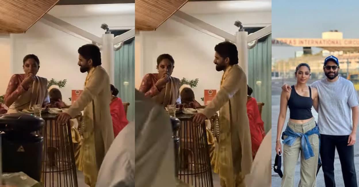 ദോശ ആസ്വദിച്ച് ശോഭിത ധുലിപാല, കൗതുകത്തോടെ നോക്കി നിന്ന് നാഗ ചൈതന്യ ...