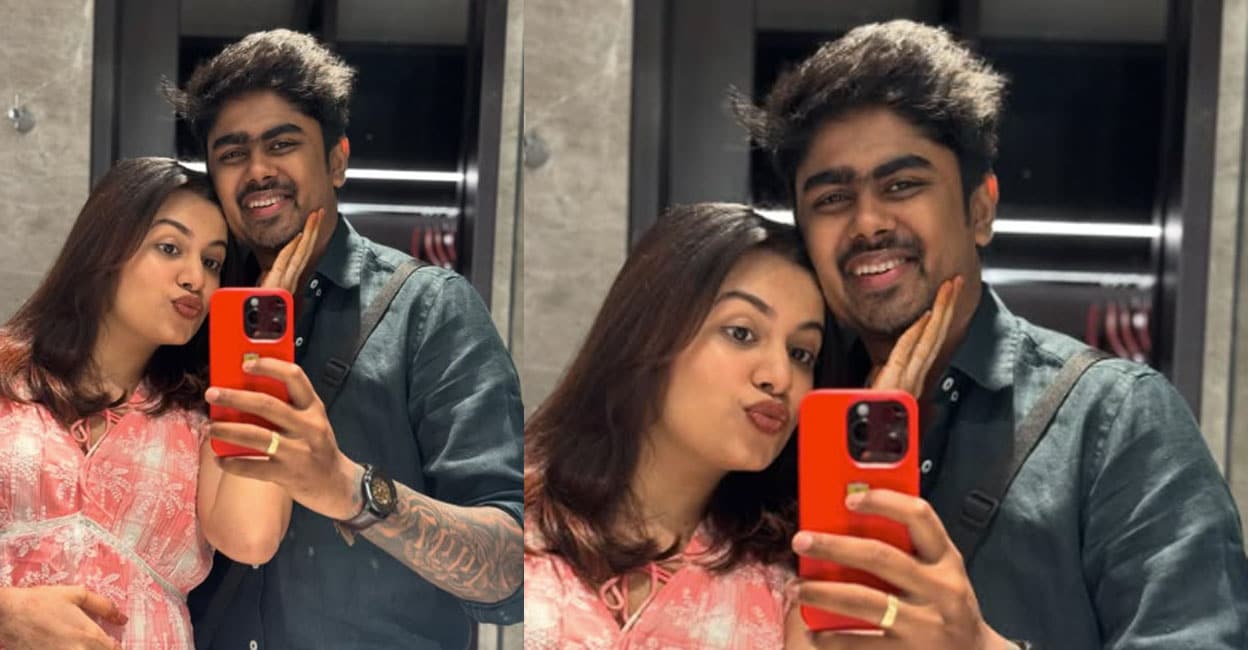 ‘അഞ്ച് മാസം ഗർഭിണി’: നിറവയറോടെ അശ്വിനൊപ്പം നിൽക്കുന്ന ചിത്രം പങ്കുവച്ച് ...